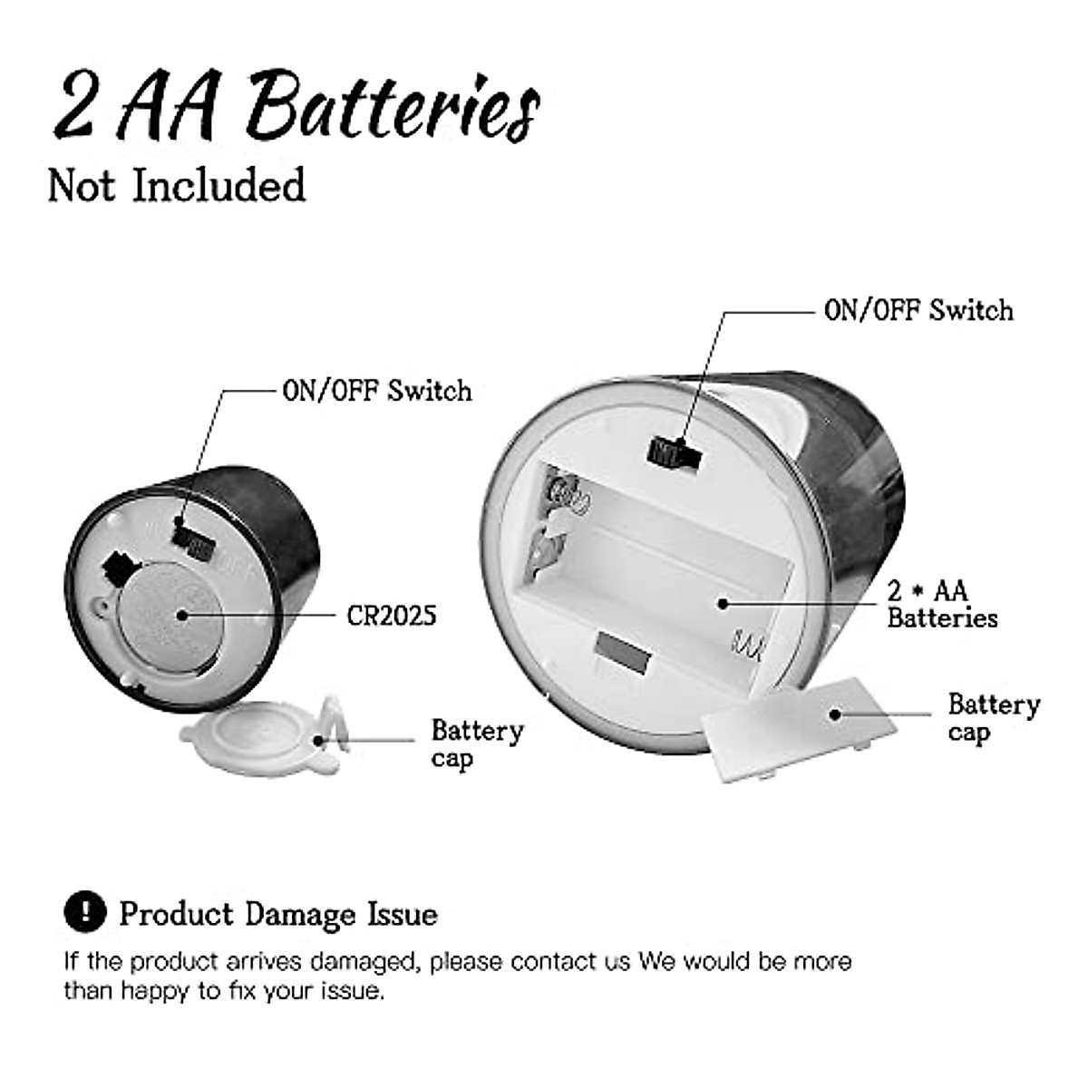 FFG Led Candles with Remote and Timer Set of 6, Flickering Flameless Battery Operated Pillar Candles for Christmas, Indoor and Outdoor Use, Black