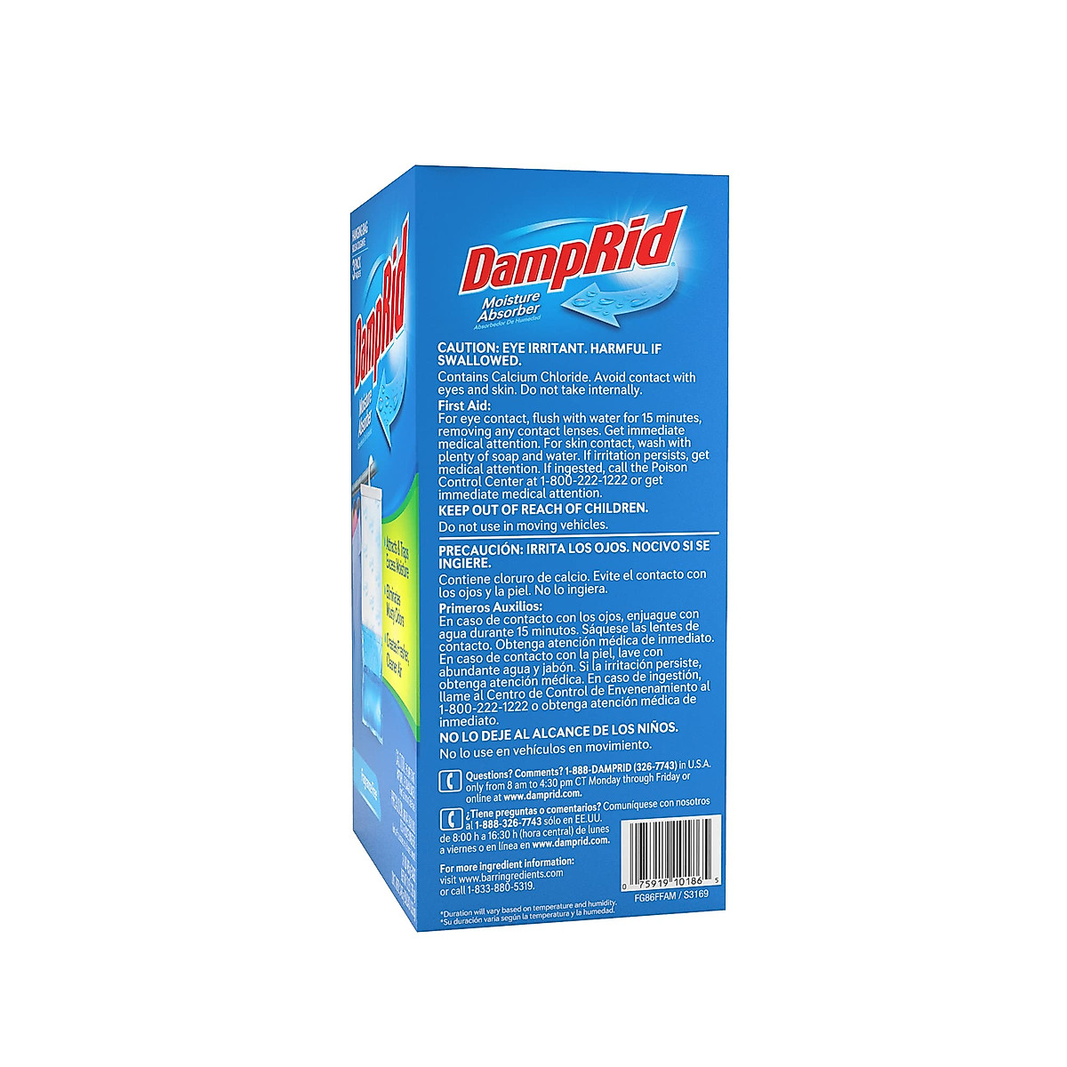 DampRid Hanging Bag Absorber for Closets, 3 Pack, 16 oz. Each, Fragrance Free Traps Excess Moisture for Fresher, Cleaner Air, 3 Count (Pack of 1)