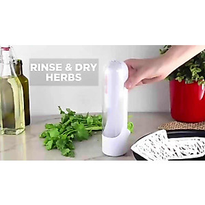 KaiZay Herb Saver fridge organizers and storage fruit containers for herbs container refrigerator produce vegetable cilantro professional kitchen gadgets jars fresh parsley asparagus basil thyme