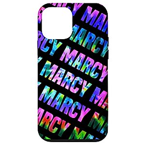 iPhone 12 mini Custom Marcy Phone Cover Black Personalized Tie Dye Case