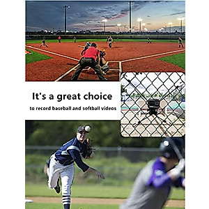 Phone and Action Camera Chain Link Fence Mount with Clip Holder Compatible with iPhone Samsung GoPro DJI OSMO AKASO,Suitable for Recording Baseball Softball and Tennis Games