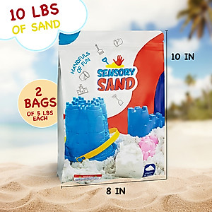 Sensory Sand White Sand Bulk Refill 10 Pounds of White