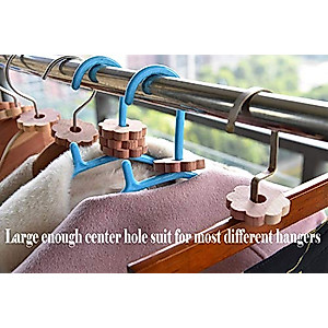 Venxic Cedar Rings for Hangers Red Cedarwood Blocks Clothes Storage Freshener Drawers Accessories [40 Pack]