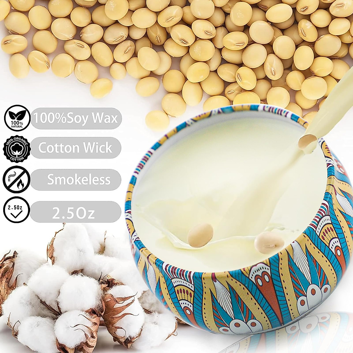 16 Pack Scented Candles Gifts Set for Women, Aromatherapy Candles for Home Scented, 40 OZ 320 Hour Long Lasting Lavender Candle, Soy Scented Candles are Suitable as Gifts for Family and Friends