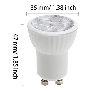 GU10 3W LED Light Bulb MR11 Non-dimmable Spotlight Light Bulb(30W Equivalent) GU10 Base Bulb for Home and Commercial Lighting, Recessed Lighting, Track Light, Warm White 3000K, AC85-265V, Pack of 10