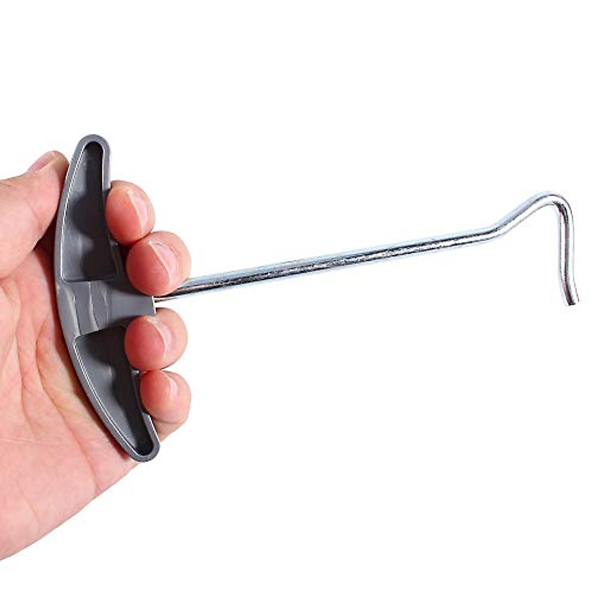 Peg Puller Extractor, Tent Peg Nail Puller Tool, Steel Awning Stakes Hooks Remover Lifter for Camping