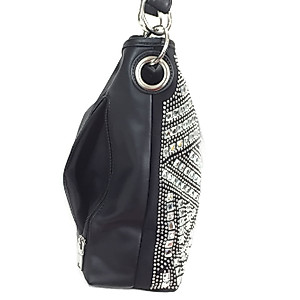 Zzfab Concealed Carry Gem Geometry Hobo Bag black