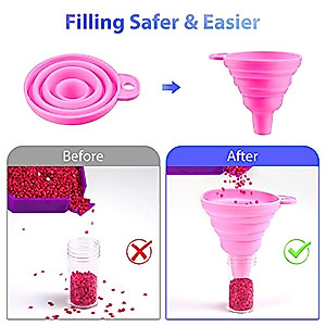 POLRAI Diamond Painting Storage Containers 60 Slot Diamond Storage Case Diamond Painting Accessories, Diamond Art Accessories and Tools for DIY 5D Diamond Art Craft Jewelry Bead Rhinestones Organizer