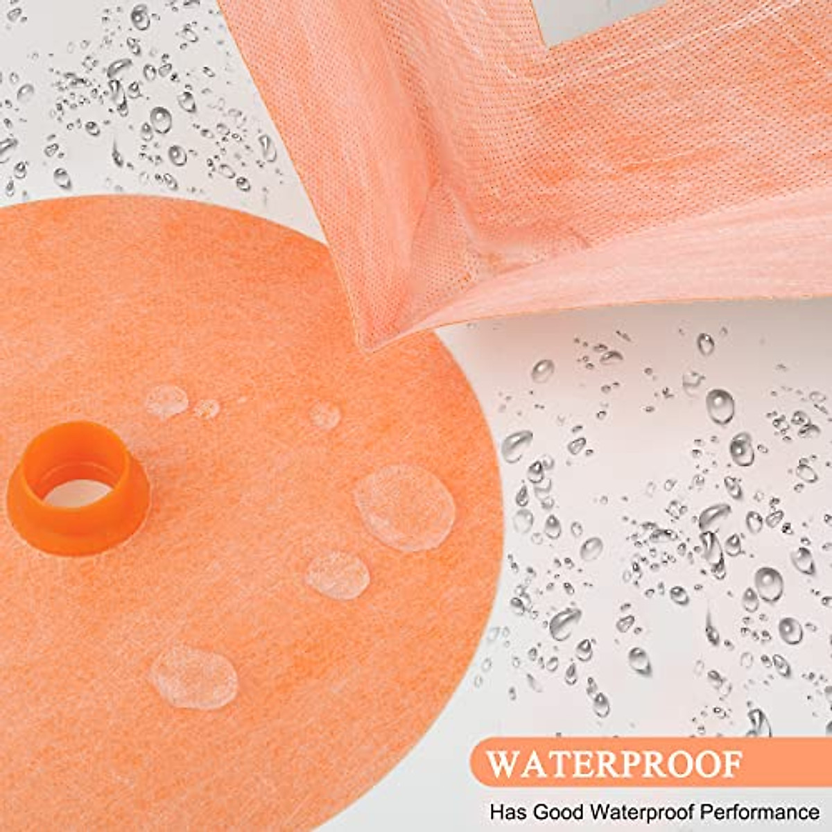 Weraher 8PCS Waterproofing Seal Kit for Shower,Inside Outside Corner Seals,Pipe Seal,Mixing Valve Seal Waterproofing Corner Shower Seamless Membrane Polyethylene Corner for Bathtub and Steam Room