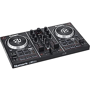 Numark Party Mix - Complete DJ Controller Set for Serato DJ with 2 Decks, Party Lights, Headphone Output, Performance Pads and Crossfader/Mixer