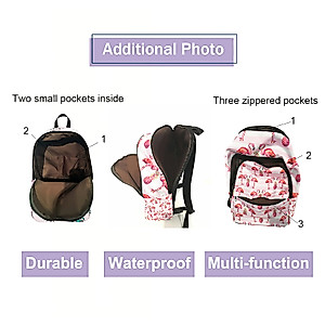 Grandkli Purple Blue Glitter Gymnastic Personalized Backpack for Teen Boys Girls ,Custom Travel Backpack Bookbag Casual Bag with Name Gift, 11.8 inches (L) x 5.51 inch (W) x 17.72 inches (H)