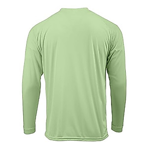 Paragon Mens Long Islander Performance Long Sleeve T-Shirt, M, Neon Lime-1