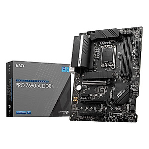 MSI PRO Z690-A DDR4 ProSeries Computer Gaming Motherboard (ATX, 12th Gen Intel Core, LGA 1700 Socket, DDR4, PCIe 4, CFX, M.2 Shield Frozr, HDMI, DisplayPort) Intel PC Motherboards (Renewed)