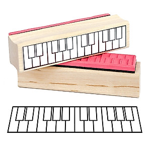 Two Octave Piano Fingering Rubber Stamp
