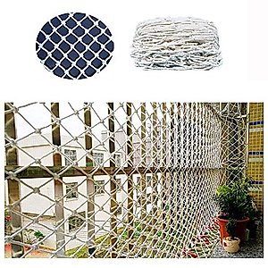 MAGFYLY Banister Guard net Balcony Protection Net, Cat Net, for Stair Anti-Fall Net Children Safety Net Construction Construction Nylon Rope Net Goods Net Outdoor Partition Fence Net 2m 3m
