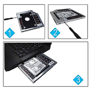 Generic 2nd Hard Drive HDD Ssd Caddy for Lenovo Thinkpad Edge E520 E525 E535 E545 14 E40