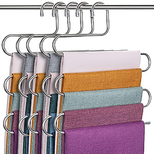 Mr. Pen- Pants Hangers Space Saving, 5 Pack, Pant Hangers Space Saving, Hangers for Pants Hanger, Pant Hanger for Pants, Hangers Pants, Jeans Hangers Space Saving, Jean Hangers Space Saving