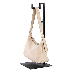 Polmart Countertop Adjustable Handbag Display Stand, Black