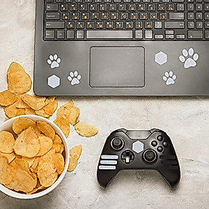 8 Pieces Cell Phone Grip Tapes Stickers Anti-Slip Grip Rubberized Decal Stickers Adhesive Traction Grip Decal Stickers Anti-Slip Textured Phone Tape for Phones Tablet Computer Gaming Cases (Clear)