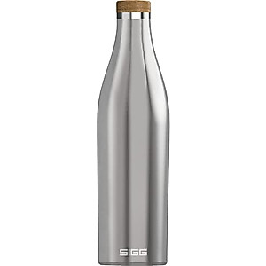 SIGG - Insulated Water Bottle - Meridian - Leakproof - Lightweight - BPA Free - Plastic Free - 18/8 Stainless Steel - Brushed - 24 Oz