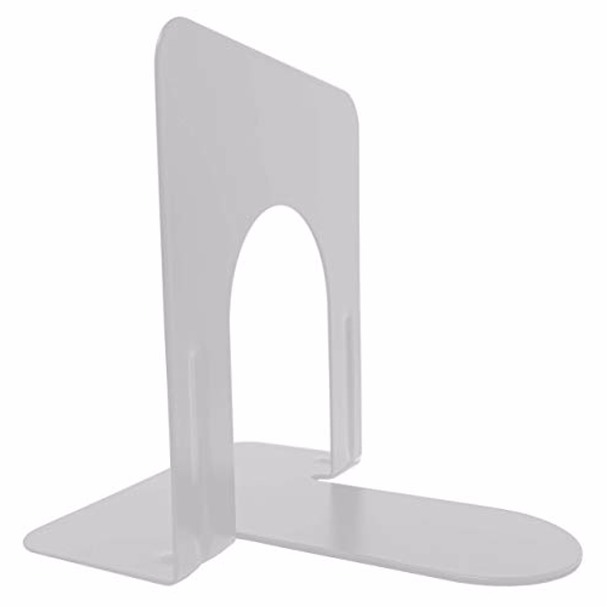 Clipco Premium Book Ends with Anti-Slip Pad 5-inch (Pack of 6) (White)