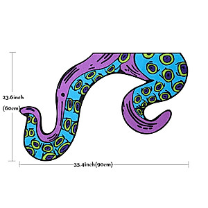 MSTOFFY Cute Tentacle Octopus Small Unique Non Slip Area Rug Door Mat Trendy Preppy Funny Rugs for Living Room Indoor Mat Welcome Doormat Indoor Carpet Funky Decorative Mats