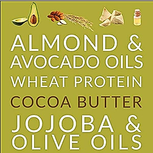 Design Essentials Natural Almond & Avocado Anti-frizz Curl Defining Gel, white, 12 Fl Oz