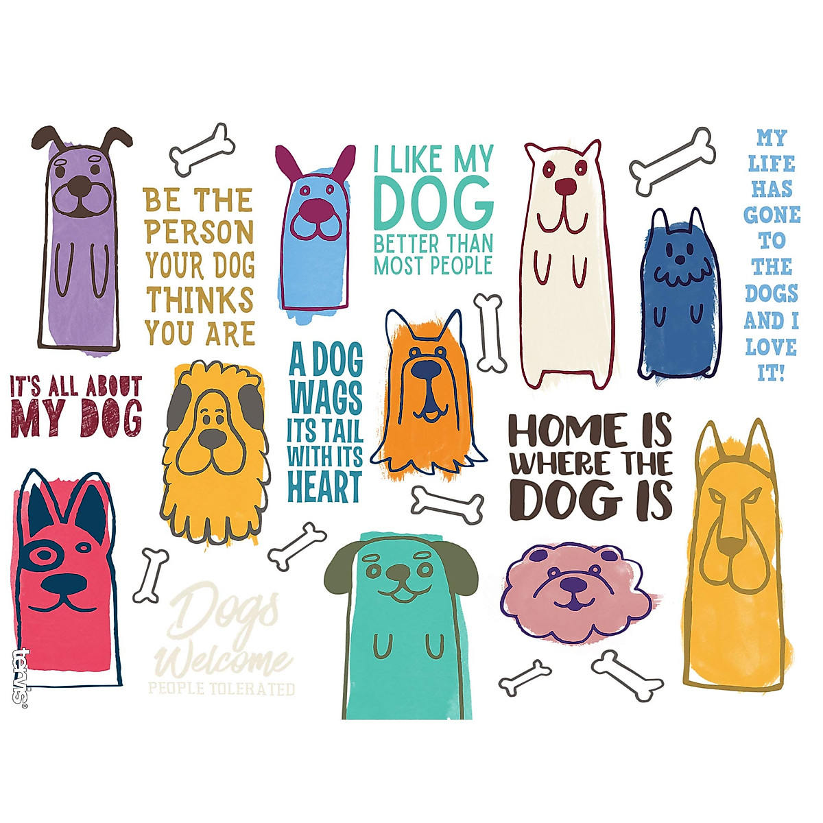 Tervis Dog Sayings Made in USA Double Walled Insulated Tumbler Travel Cup Keeps Drinks Cold & Hot, 24oz, Classic