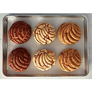 Coladera 2 Pack Concha Cutter Mexican Bread Traditional Tool Cortador de Conchas para Pan 4 Inches Diameter 0.9 Inches Height Two Sided Stainless Steel and Sheet Metal Rust Resistant (4 Inches)