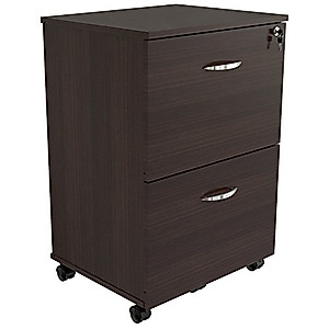 Inval America Uffici Commercial Collection 2 Drawer Mobile File Cabinet