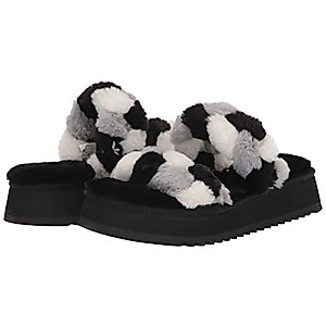 Koolaburra by UGG Women's YA-Baby Slide Sandal, Black Multi, 5