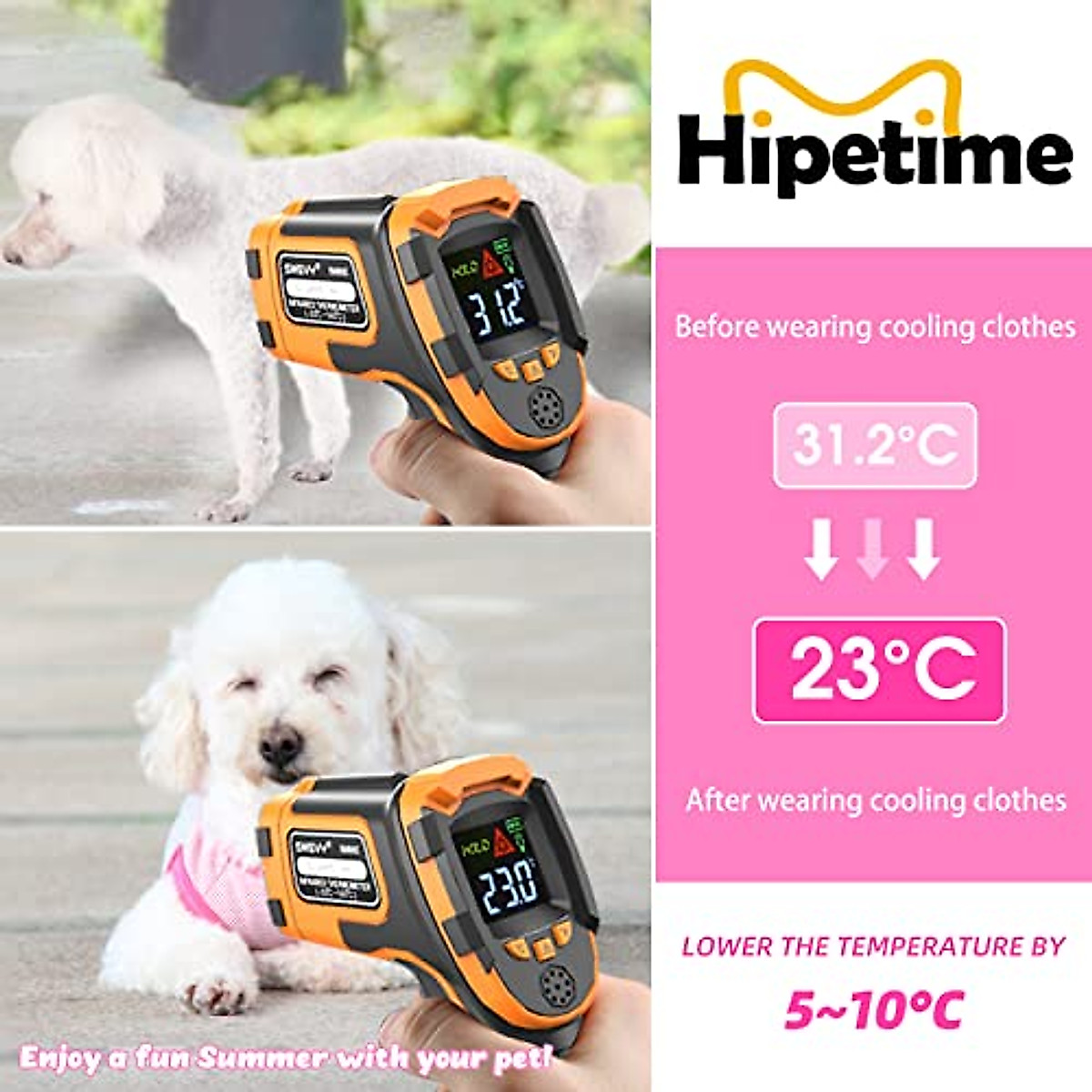 Dog Cooling Vest Instant Cooling T-Shirts for Summer Evaporative Microfiber Sun Protection Jacket Lightweight for Walking, Running High Visibility for Outdoor Activity (XXXL, Pink)