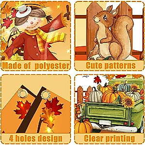 Fall Y'all Backdrop Happy Fall Y'all Decorations,Large Polyester Scarecrow Fall Leaves Fall Backdrops Banner for Photography Thanksgiving Decorations Fall Party Supplies