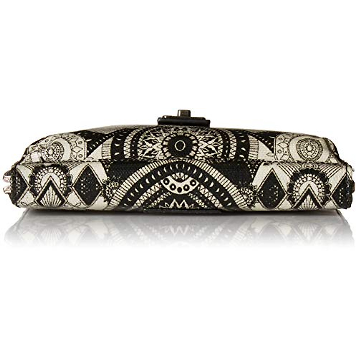 Sakroots Large Coated Canvas Smartphone Crossbody Bag, Black/White Wanderlust