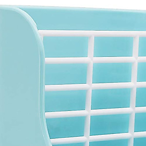 Blue Color Rabbit Feeders and Waterers, 180ml Bunny Water Bottles Dispenser for Small Animal Supplies Guinea Pig Hamsters (Blue)