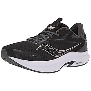Saucony mens Axon 2 Running Shoe, Black/White, 12 US