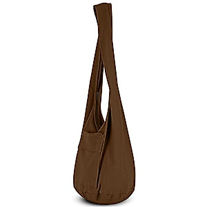 Your Cozy Boho Purses And Handbags Handmade Cotton Bag For Unisex (Brown)