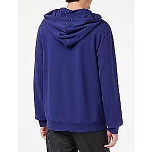 Emporio Armani Men's Stretch French Terry Zip-Up Sweater, Copy Blue, XX-Large