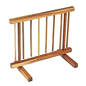 Tablecraft 11086 Pasta Drying Rack, 14.25-inch Height, Acacia Wood, Natural
