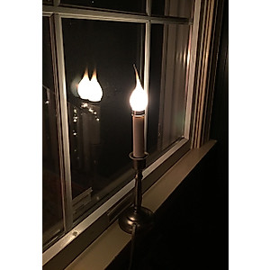 Creative Hobbies® Silicone Dipped, Country Style, Electric Candle Lamp Chandelier Light Bulbs, 7 Watt, Individually Boxed, Wholesale Pack of 10 Bulbs