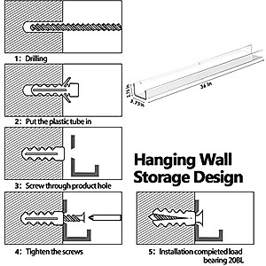 MaxGear Acrylic Floating Bookshelves, 36 Inch (2 Pack) Invisible Acrylic Floating Wall Ledge Shelf Wall Mounted Nursery Kids Bookshelf, Clear Storage Shelves Display Organizer for Bedroom, Kids Room