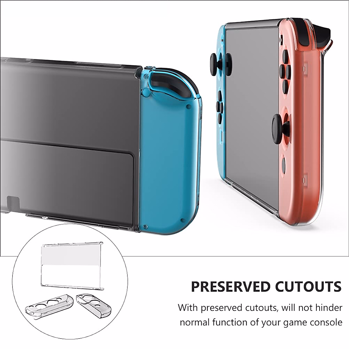 1 Set Pc Handle Case Gaming Console Supply Hard Case Game Console Shell Case Compatible for Switch Protective Case Plastic Case Game Console Protector Game Console Case