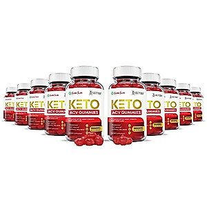 Justified Laboratories (10 Pack) Sure Slim Keto ACV Gummies 1000MG with Pomegranate Juice Beet Root B12 600 Gummys