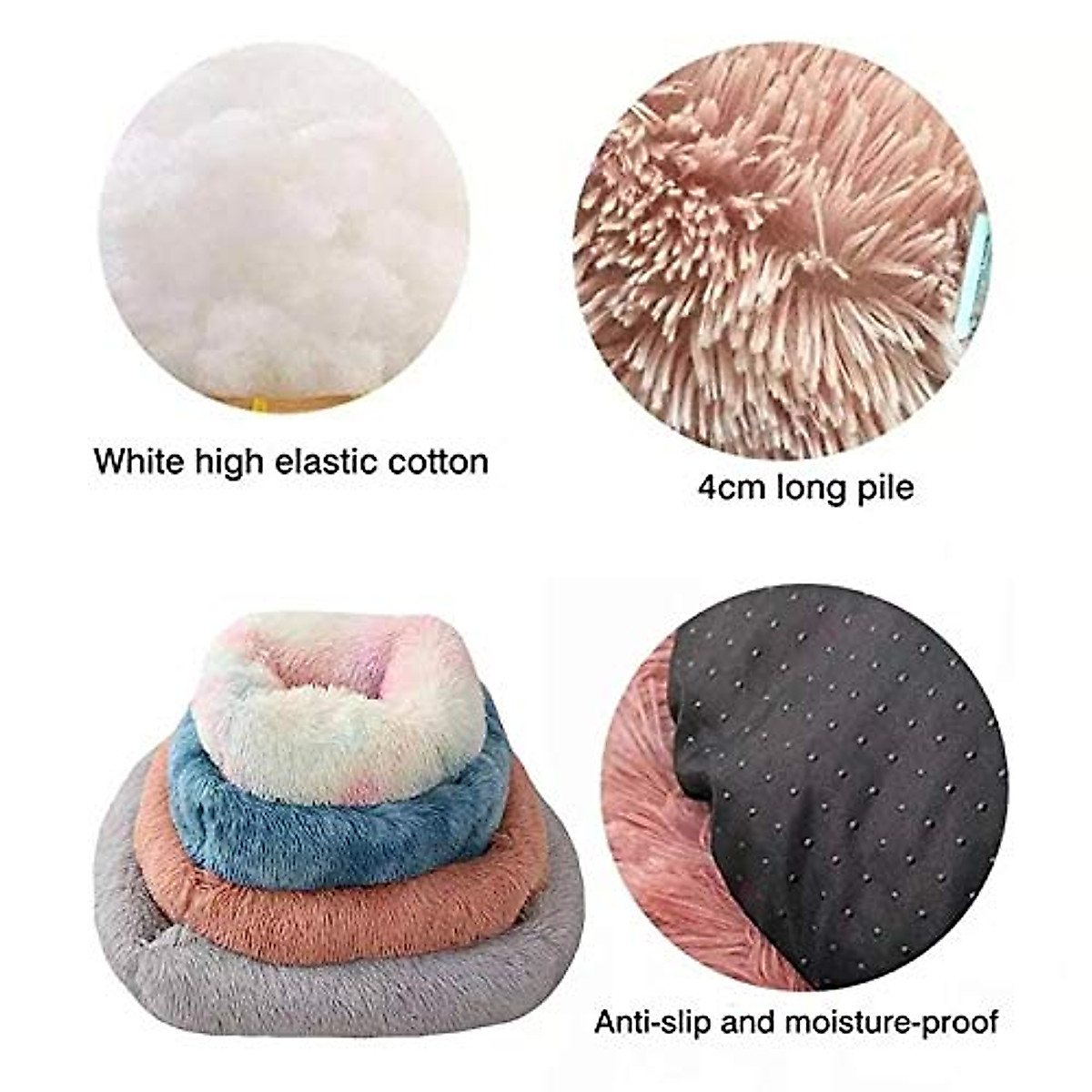 Bed Xs Size Warm Winter Square Super Soft Sleeping Dog Bed Long Plush Washable Cat Mat Basket Puppy House 1Pcs Light Pink