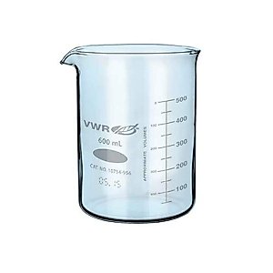 VWR 10754-946 Low Form Griffin Beaker, 10mL-40mL Graduation Range, 50mL Capacity, 42mm OD, 53mm Height (Pack of 12)