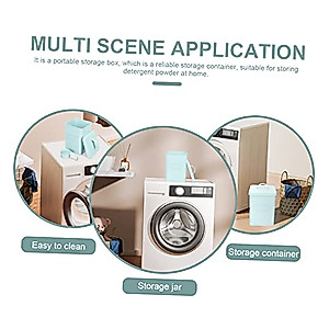 GLEAVI Flour Container 1 Set Washing Storage Bucket Bead Holder Powdered Laundry Containers for Beads Method Laundry Diva Laundry Fabric Softener Dispenser Seal Cans Iron