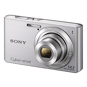 Sony Cyber-shot DSCW610 14.1 MP Digital Camera with 4x Optical Zoom and 2.7-Inch LCD (Silver) (2012 Model)