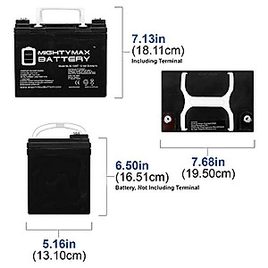 Mighty Max Battery 12V 35AH SLA Internal Thread Battery Replaces FirstPower LFP1235