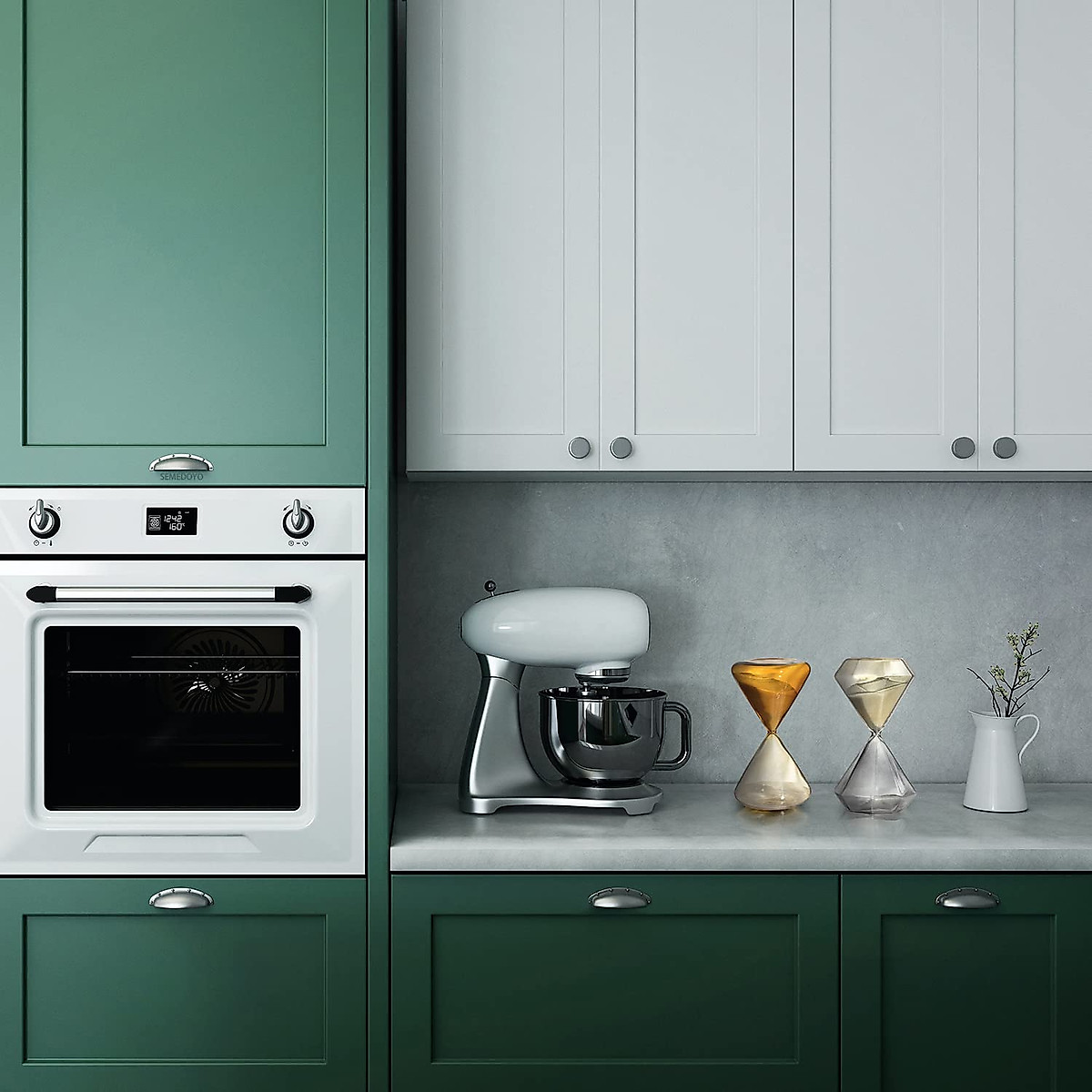 Hourglass Sand Timer Hour Glasses with Sand 15 Minutes & 30 Minute Hourglass Sand Clock Set of 2,Orange Hour Glasses Decorative Sand Watch for Yoga,Study Timer, Large Desk Timer Game,Office,Kitchen