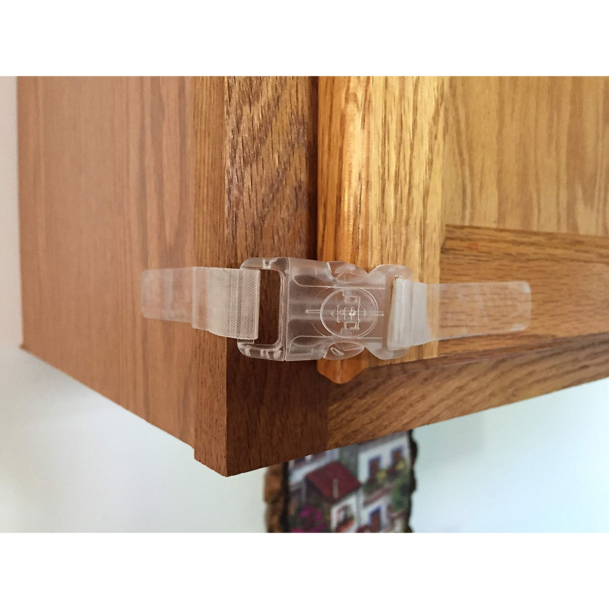 Clear/MultiUse Baby Toddler Child Children Safety Latches Self Adhesive for Lazy Susan Refrigerator Frides/Freezers Special needs Adults and Children. 1 Count per package.